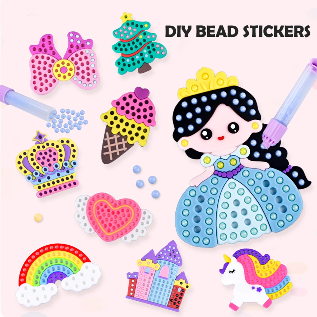 Creative DIY Bead Pen Set – Sparkling, Fun – Kids-Atelier
